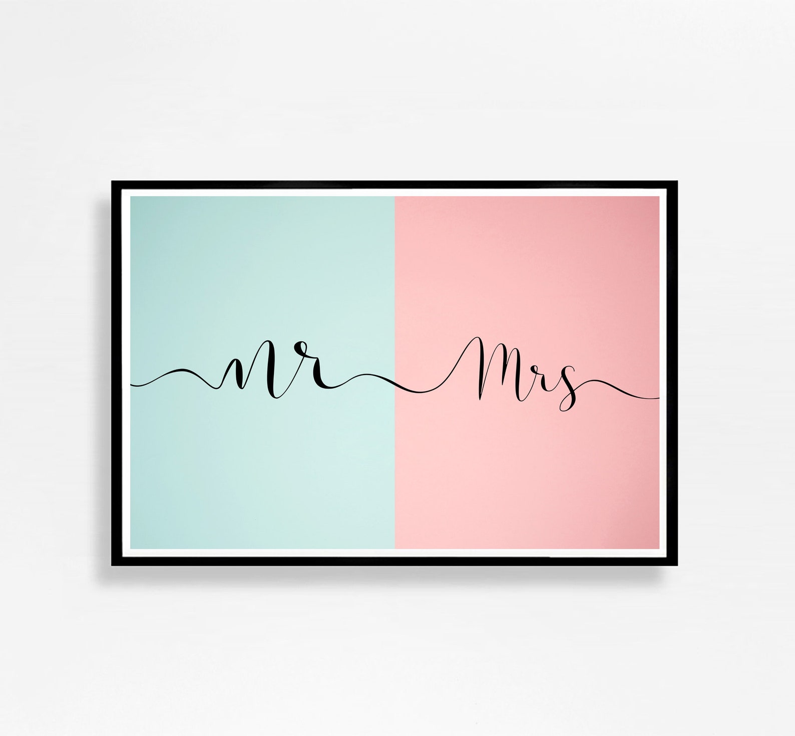 Mr and Mrs Poster, Bedroom Prints, Bedroom Decor, Wall Art, Wall Decor ...