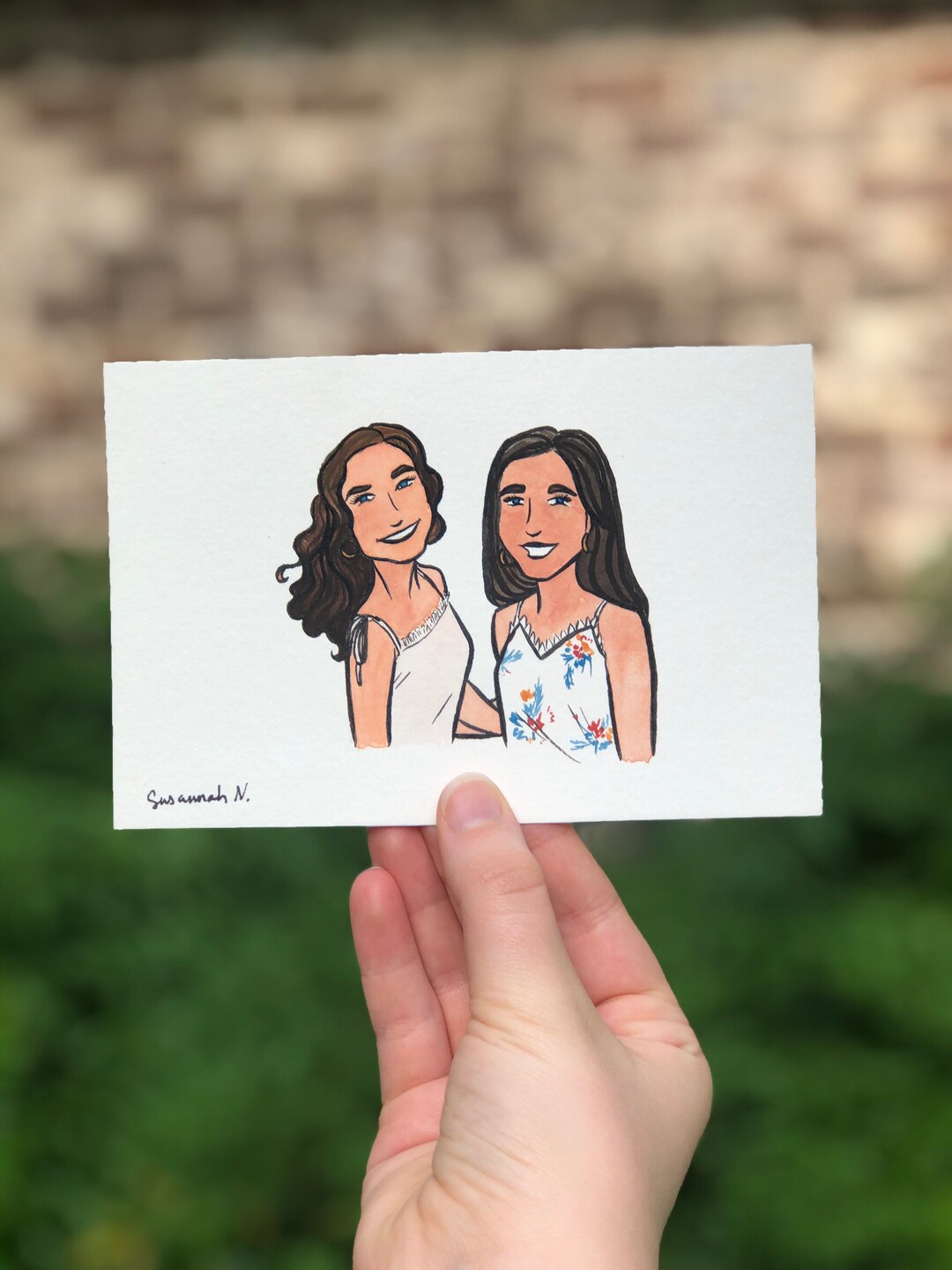 Custom Couple’s Portrait - 2 People - Etsy