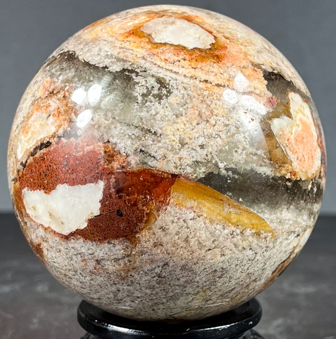 Lodolite Phantom Quartz Sphere / Scenic Quartz Sphere 2.9 in Diameter 1 ...