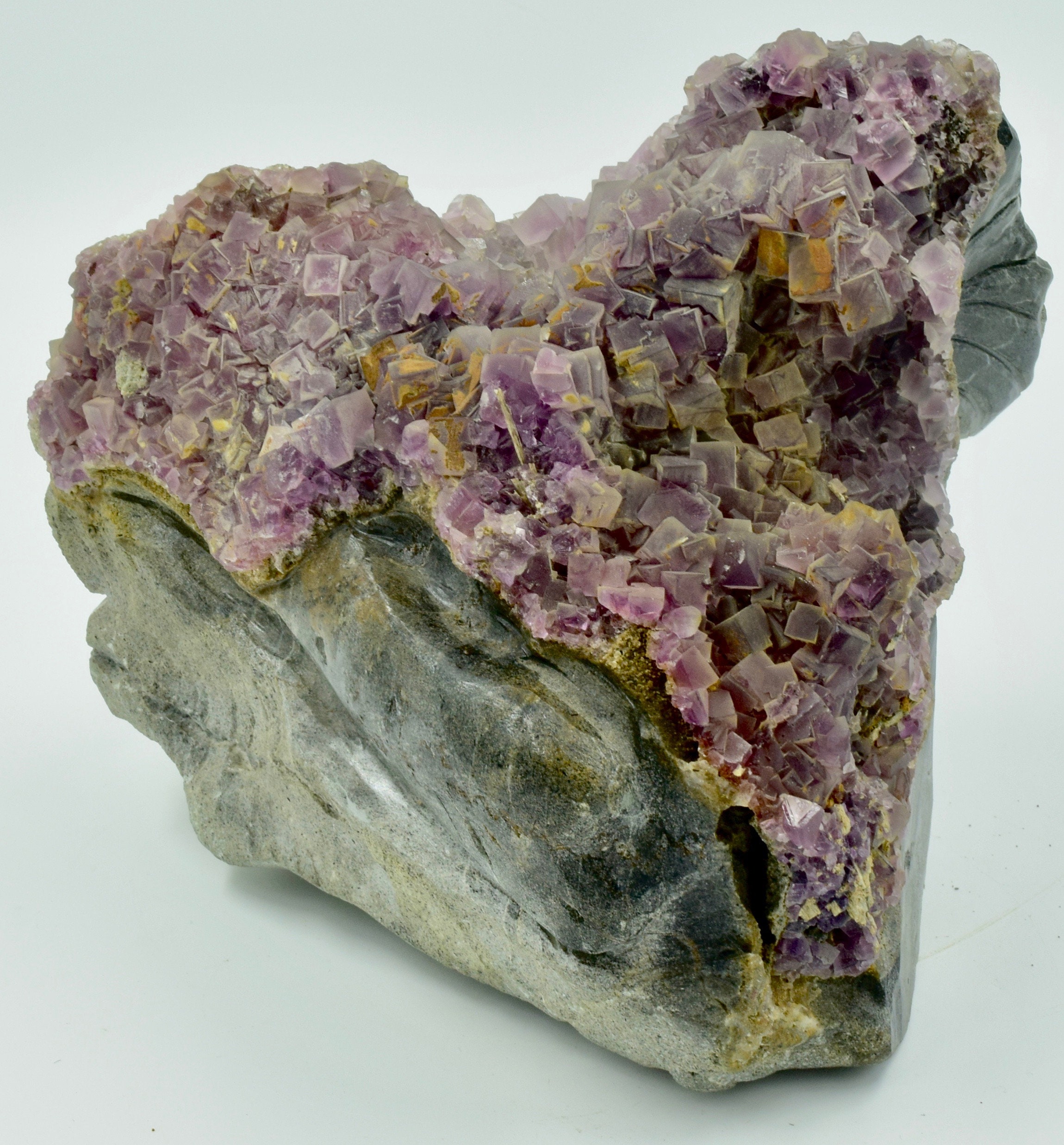 Fluorite Geode Skull Sculpture weighs 17.7 pounds As One | Etsy