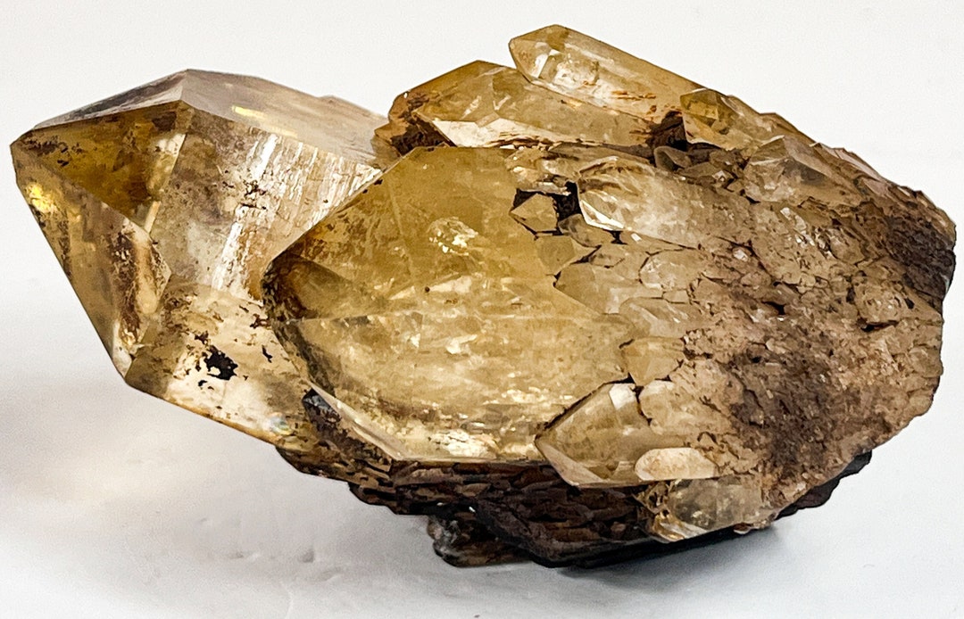 Natural Smoky Congo Citrine 2.8" Weighs 108 Grams Lightbrary Citrine ...
