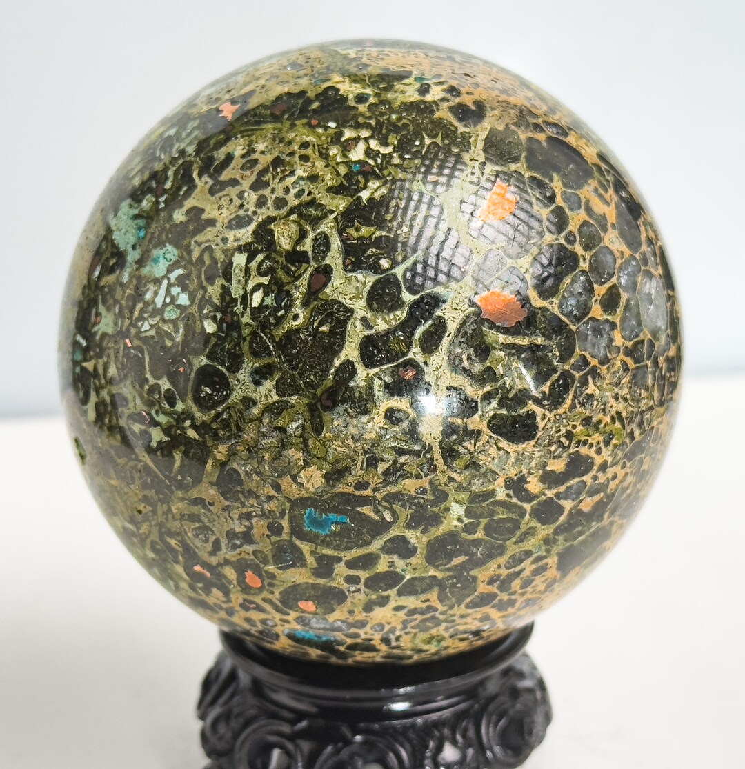 Rare Dioptase With Copper Sphere 3.1 Diameter Weighs 1.51 Pounds - Etsy