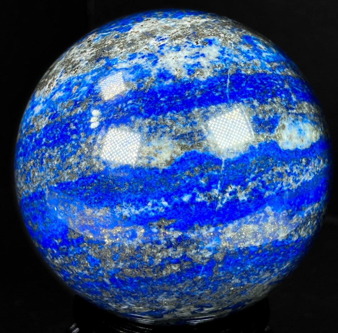 Magnificent Lapis Lazuli Sphere 2.9 in Diameter and Weighs 1.45 Pounds ...
