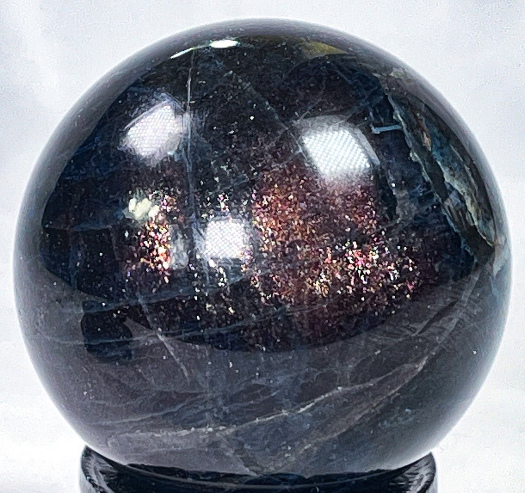RARE Bloodshot Iolite Sphere 2.2 in Diameter and Weighs 232 Grams A ...