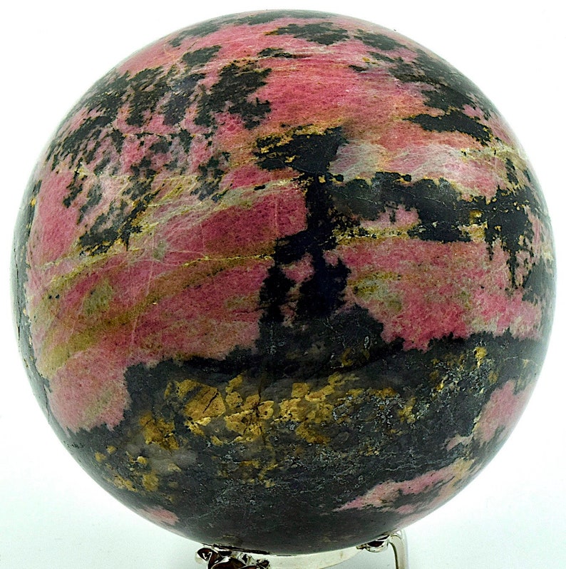 Rhodonite Sphere Approx. 4.9 in Diameter and Weighs 7.54 - Etsy