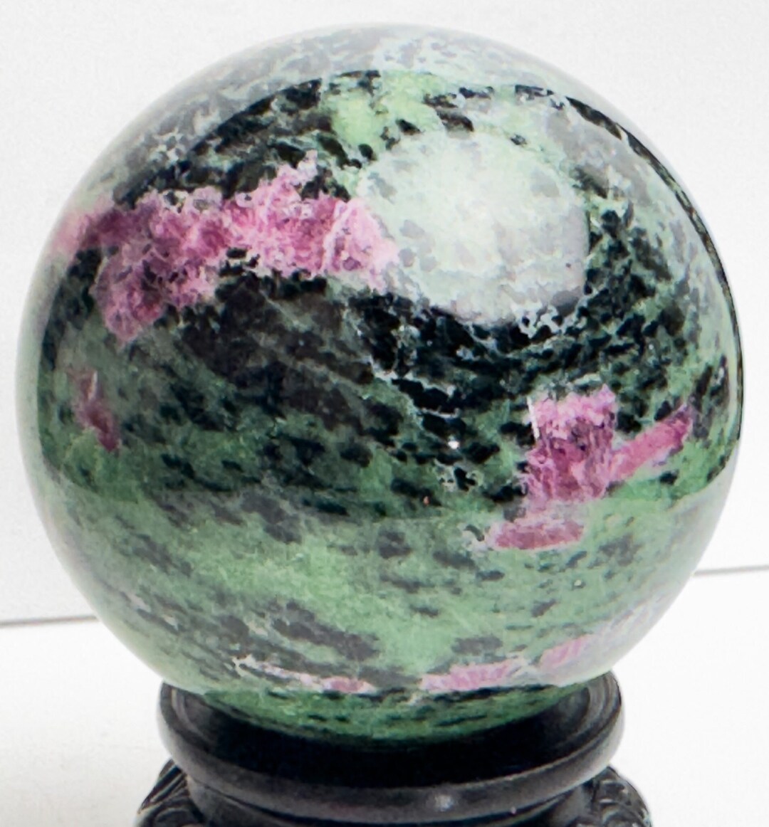 Ruby in Zoisite Sphere 2.9" in Diameter and Weighs 1.49 Pounds - Etsy