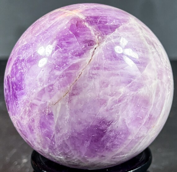 Rare Lavender Kunzite Sphere With Blue Tourmaline 2.2 - Etsy