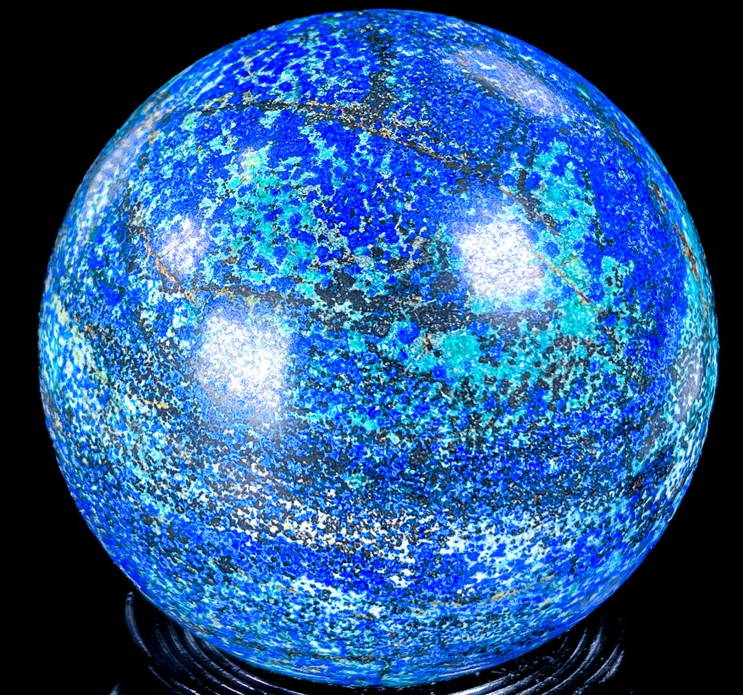 Rare Azurite Malachite Sphere 2.4" in Diameter Weighs 266 Grams - Etsy