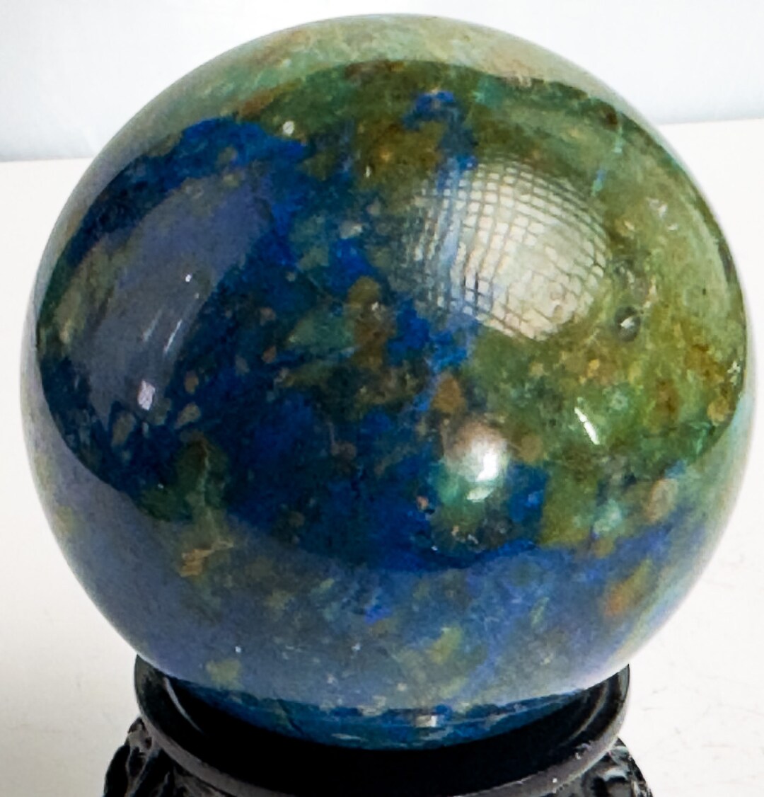 Azurite Chrysocolla Sphere 2.3" in Diameter Weighs 260 Grams - Etsy