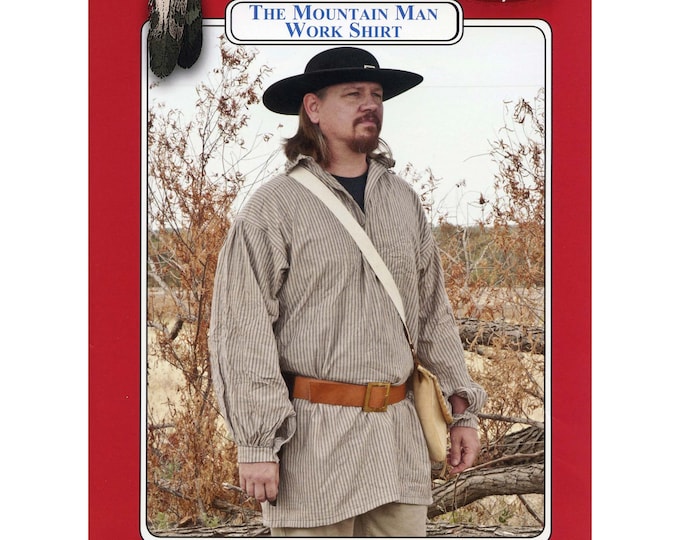 Mountain Man Work Shirt 1800s American Frontier Style Sizes S-XXL ...