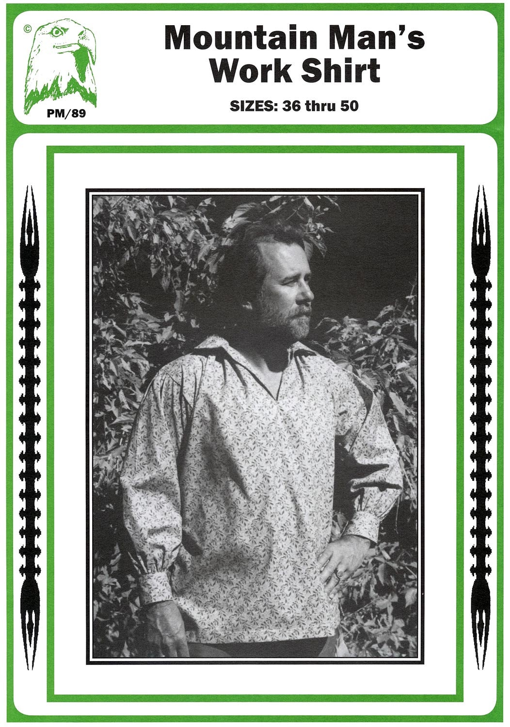 Sewing Mountain Man's Work Shirt Pattern Craft Supplies & Tools etna.com.pe
