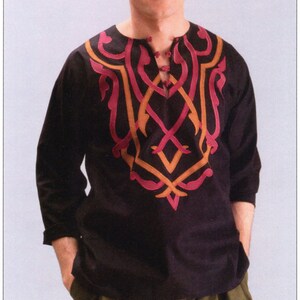 Folkwear Egyptian Shirt & Long Galabia (man's Robe) Sewing Pattern #104 ...