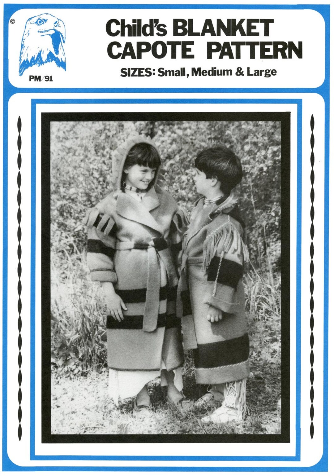 Child's Blanket Capote - Calf-length Coat S-M-L Eagle's View Sewing ...