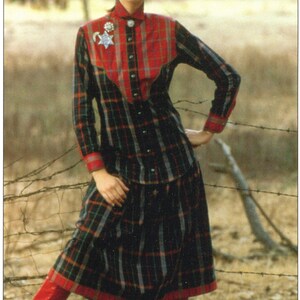 Folkwear Five Frontier Shirts Sewing Pattern # 212 Cowboy/western Style ...