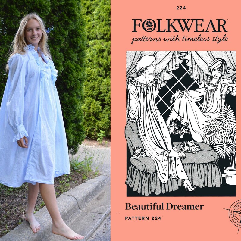 Night Gown Pattern - Etsy
