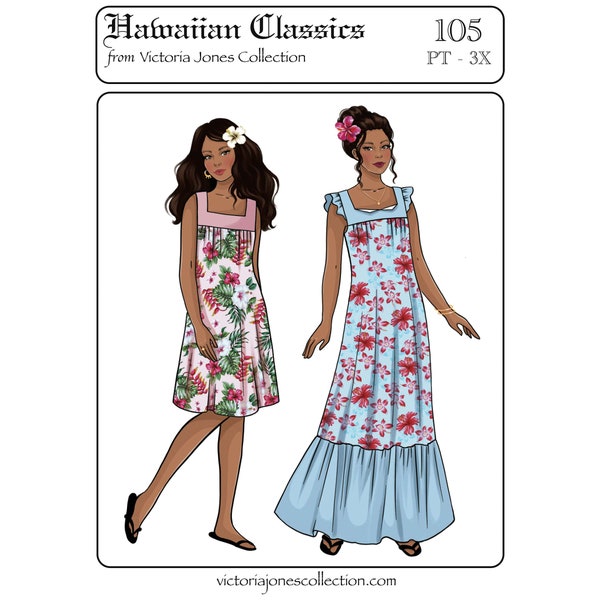 Polynesian Sewing Pattern - Etsy