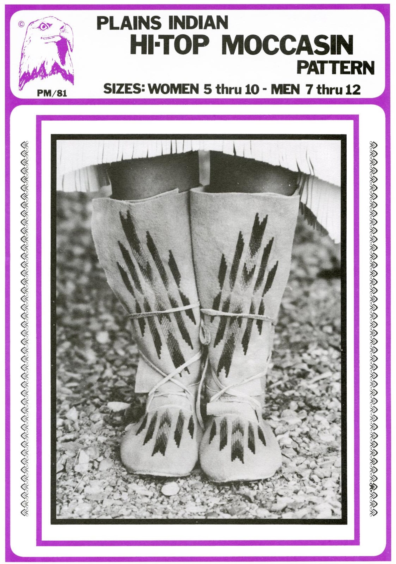 Men's & Women's Plains Indian Hi-top Moccasin - Etsy