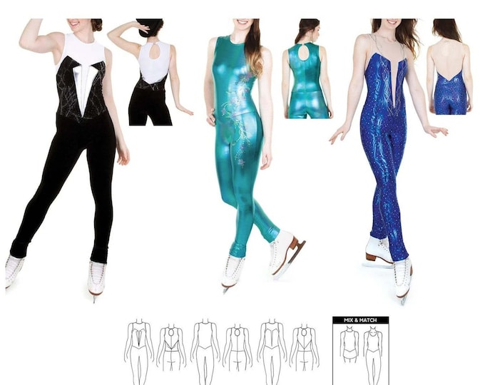 Jalie Long Sleeveless Unitard Sewing Pattern 3239 in 22 Sizes Women ...