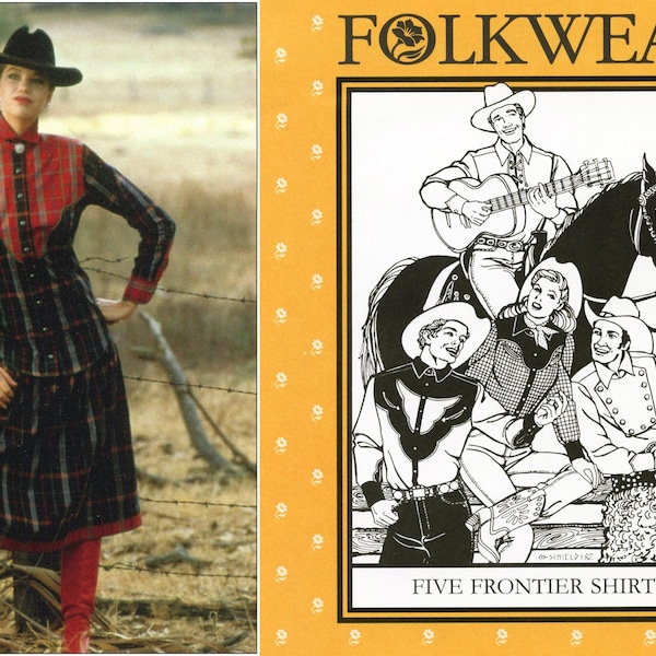 Western Shirt Sewing Pattern - Etsy