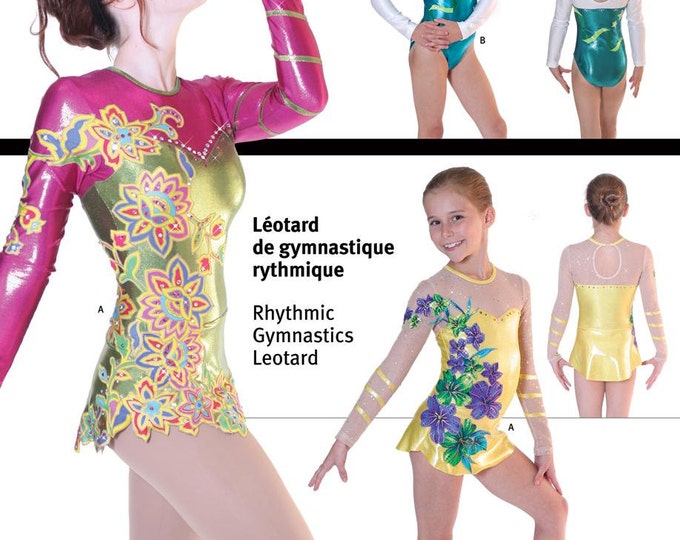 Jalie Rhythmic Gymnastics & Twirling Skirted Leotard Sewing | Etsy