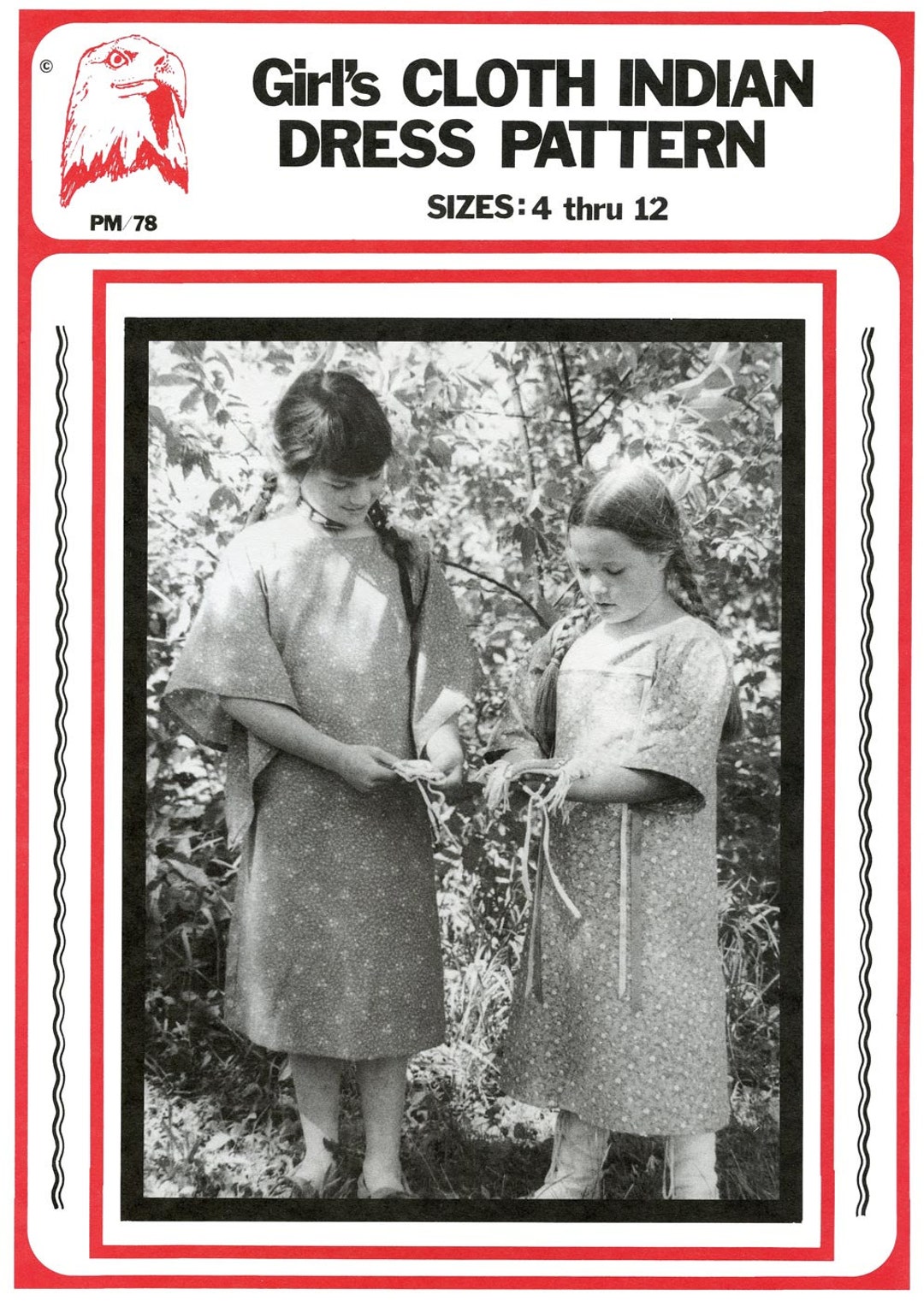 Girl's Cloth Indian Dress Sizes 4-12 - Native American - Tradecloth ...