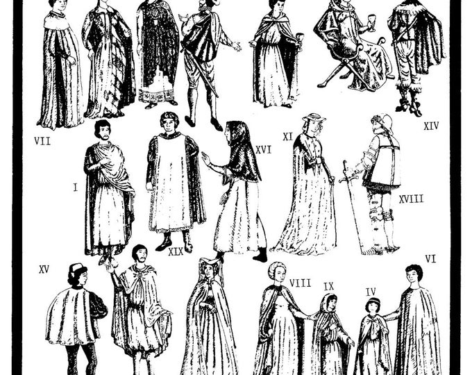 Medieval - Renaissance 650-1650 AD Capes & Tabards - Adult and Children ...
