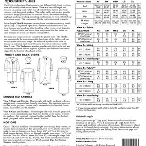 Folkwear 1925 Era Spectator Coat Sewing Pattern # 262 Sizes XS-XL ...