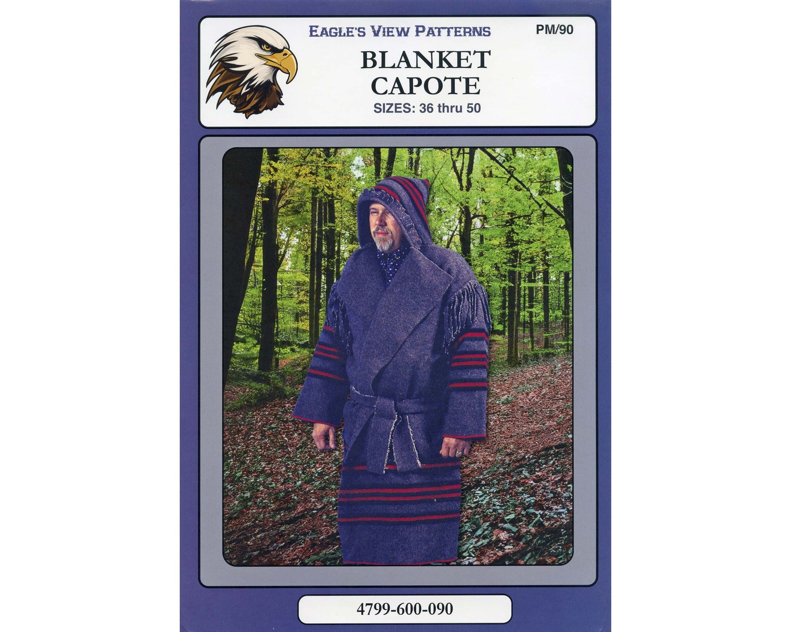 Indian, Frontier Style Blanket Capote Coat for Men & Women - Eagle's ...