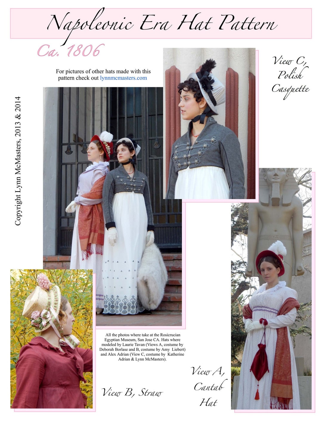 Women's Napoleonic Era Hat Pattern Ca. 1806 Lynn - Etsy