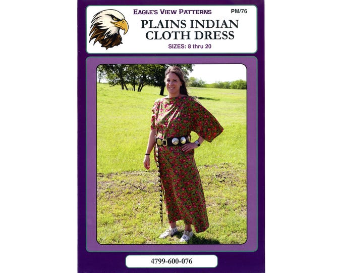 Women's Plains Indian Cloth Dress Sizes 8-20 With Variations - Eagle's ...