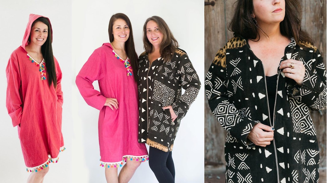 Folkwear Moroccan Djellaba - Caftan, Robe, Hooded Tunic Sizes XS-3XL ...