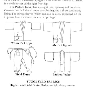 Folkwear Japanese Field Clothing Hippari, Monpei Field Pants, Padded ...