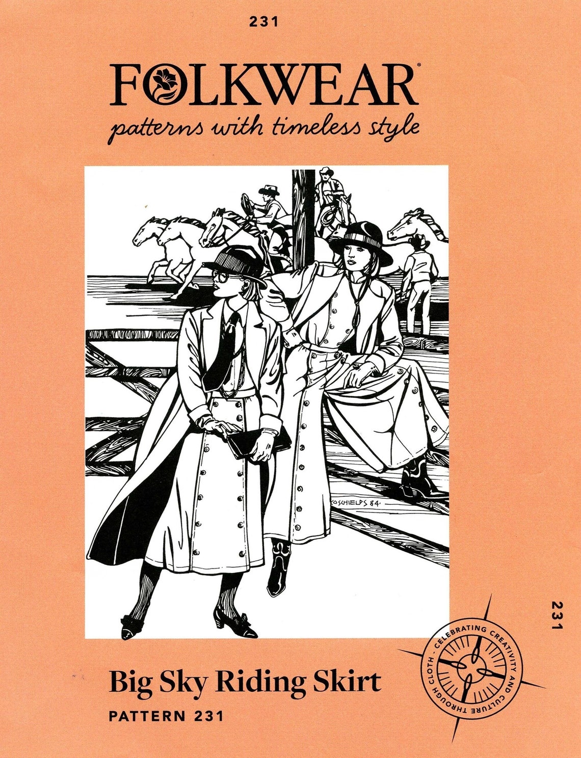 Folkwear Big Sky Riding Skirt Cowgirl Western Split Skirt - Etsy