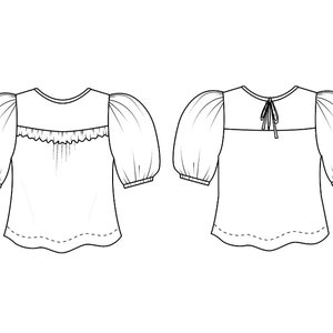 The Sagebrush Top - Elegant & Easy-to-sew Blouse Sizes XS-7X Friday ...