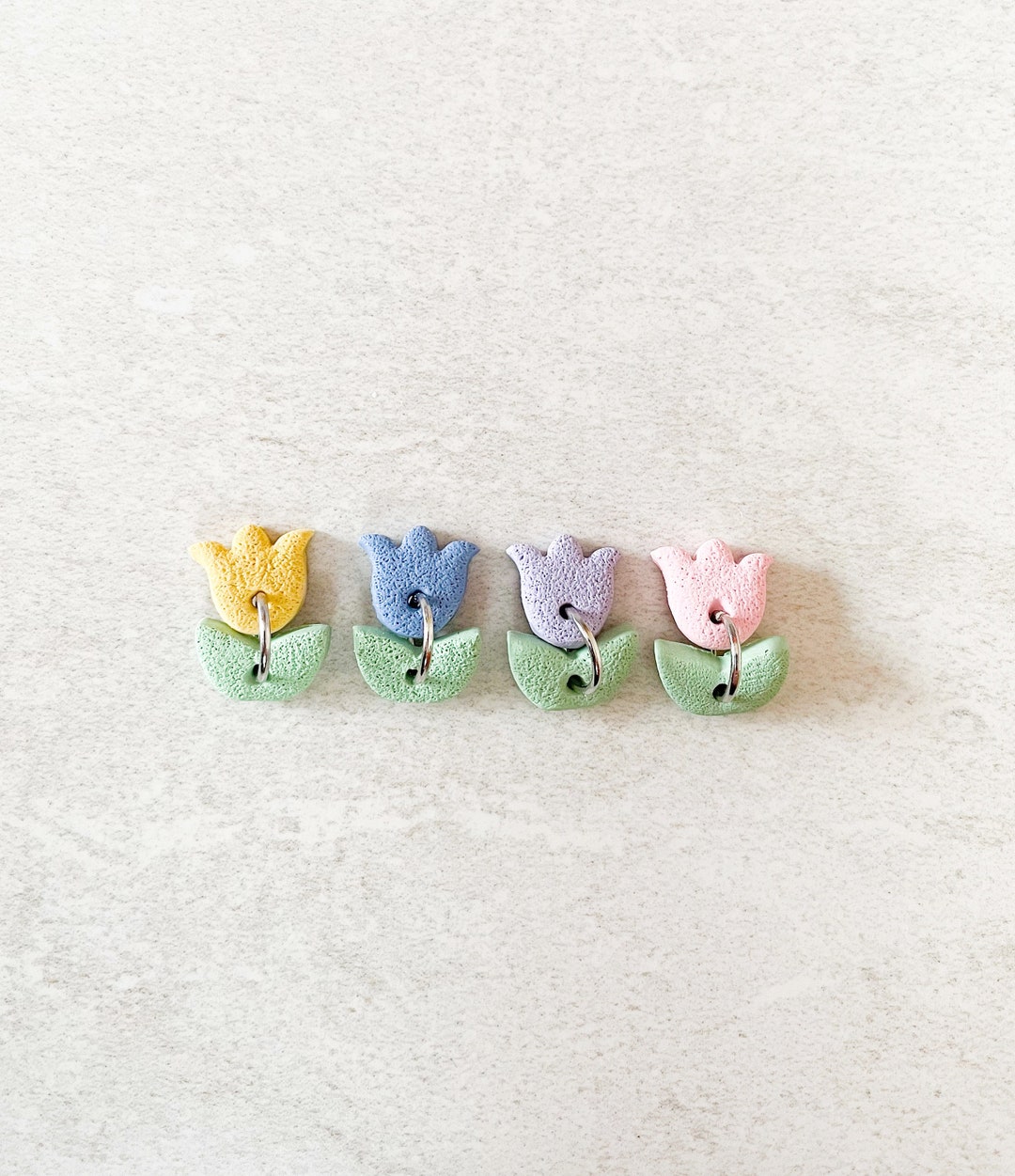 MCKENZIE - Spring Tulip Polymer Stud Earrings - Etsy