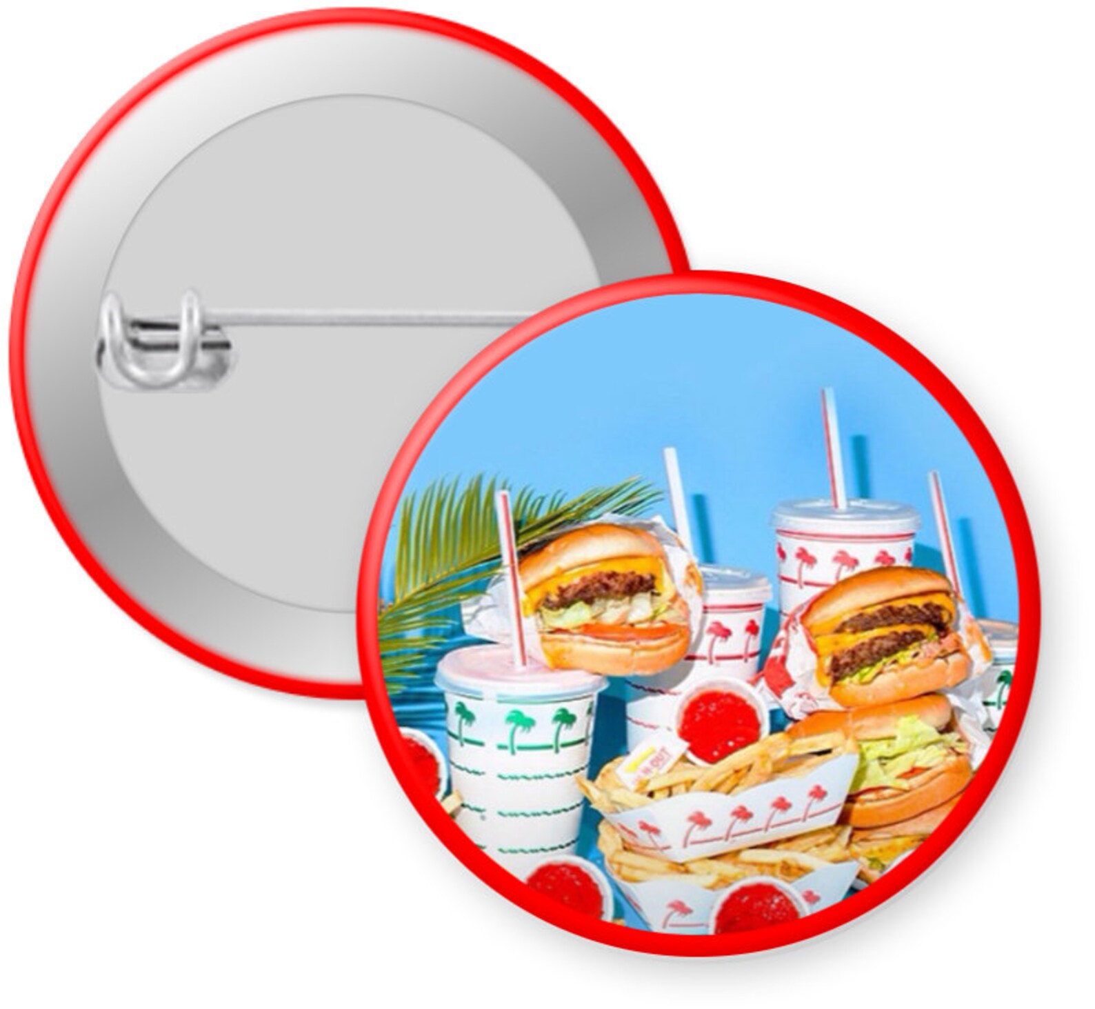 IN 'N OUT Pinback Button - Etsy