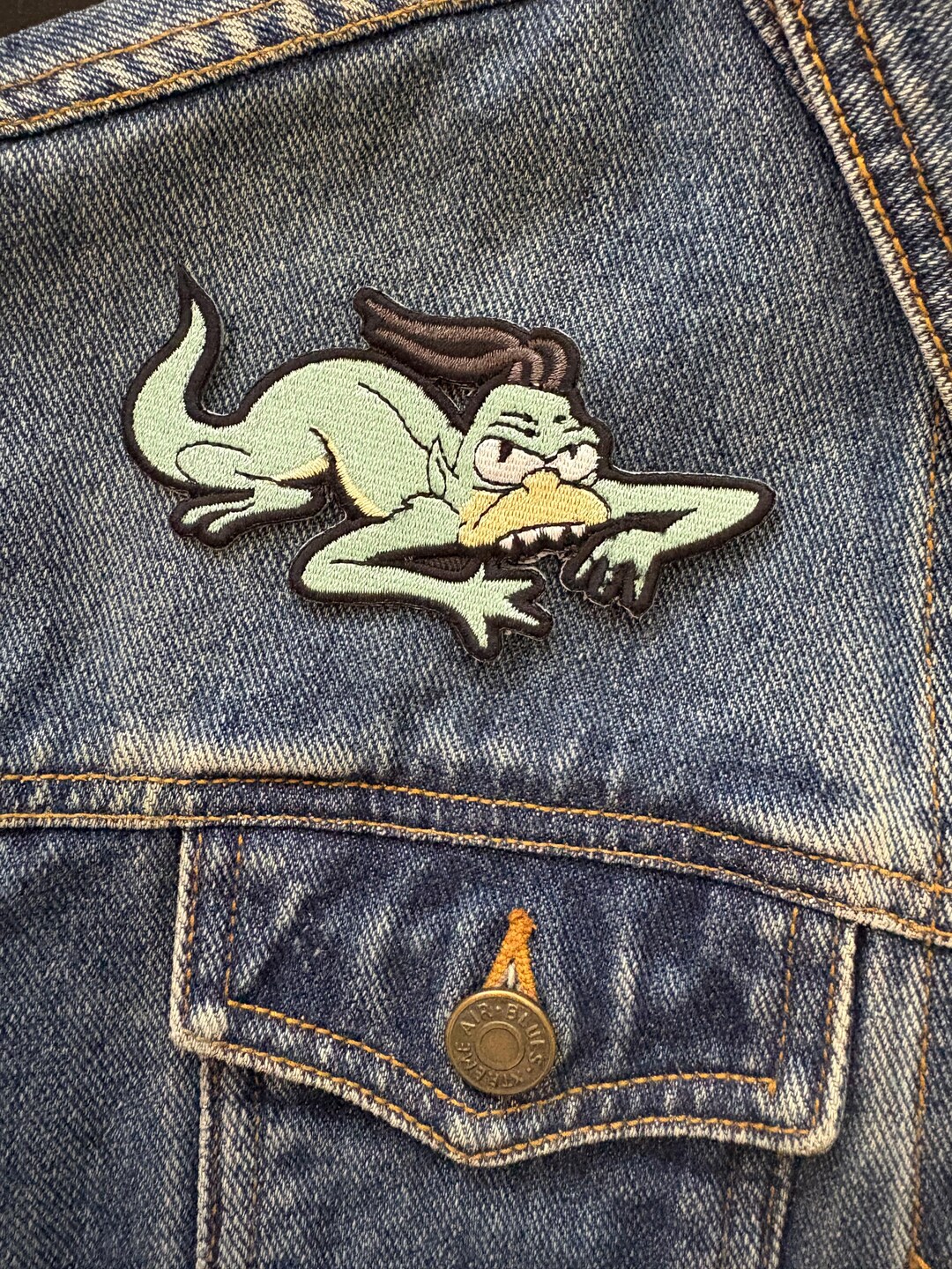 ONLY ONE AVAIL the Bus Gremlin Simpsons Patch - Etsy