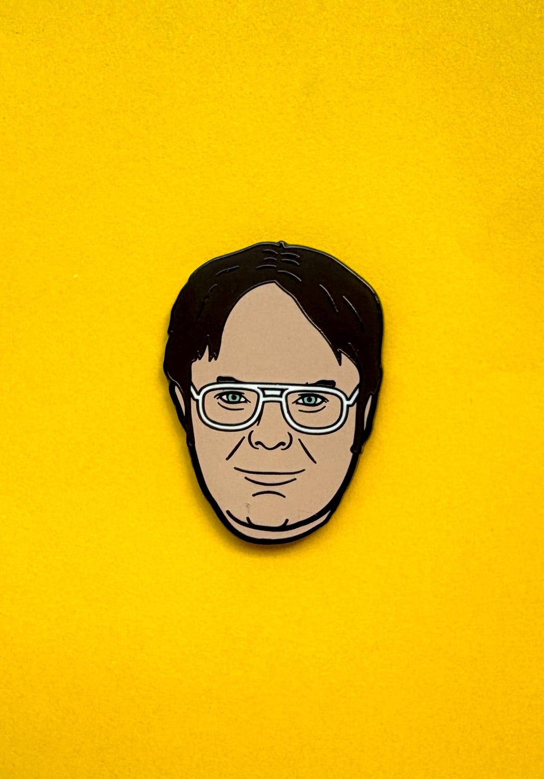 ONLY ONE AVAILABLE* Dwight Schrute Head Lapel Pin - Etsy
