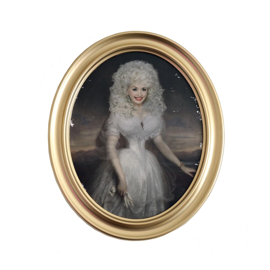 Hey Dolly Vintage Style Canvas With Gold Frame - Etsy