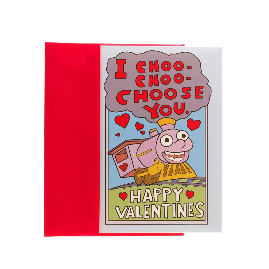 Choo Choo Choose Me Valentines Card - Etsy