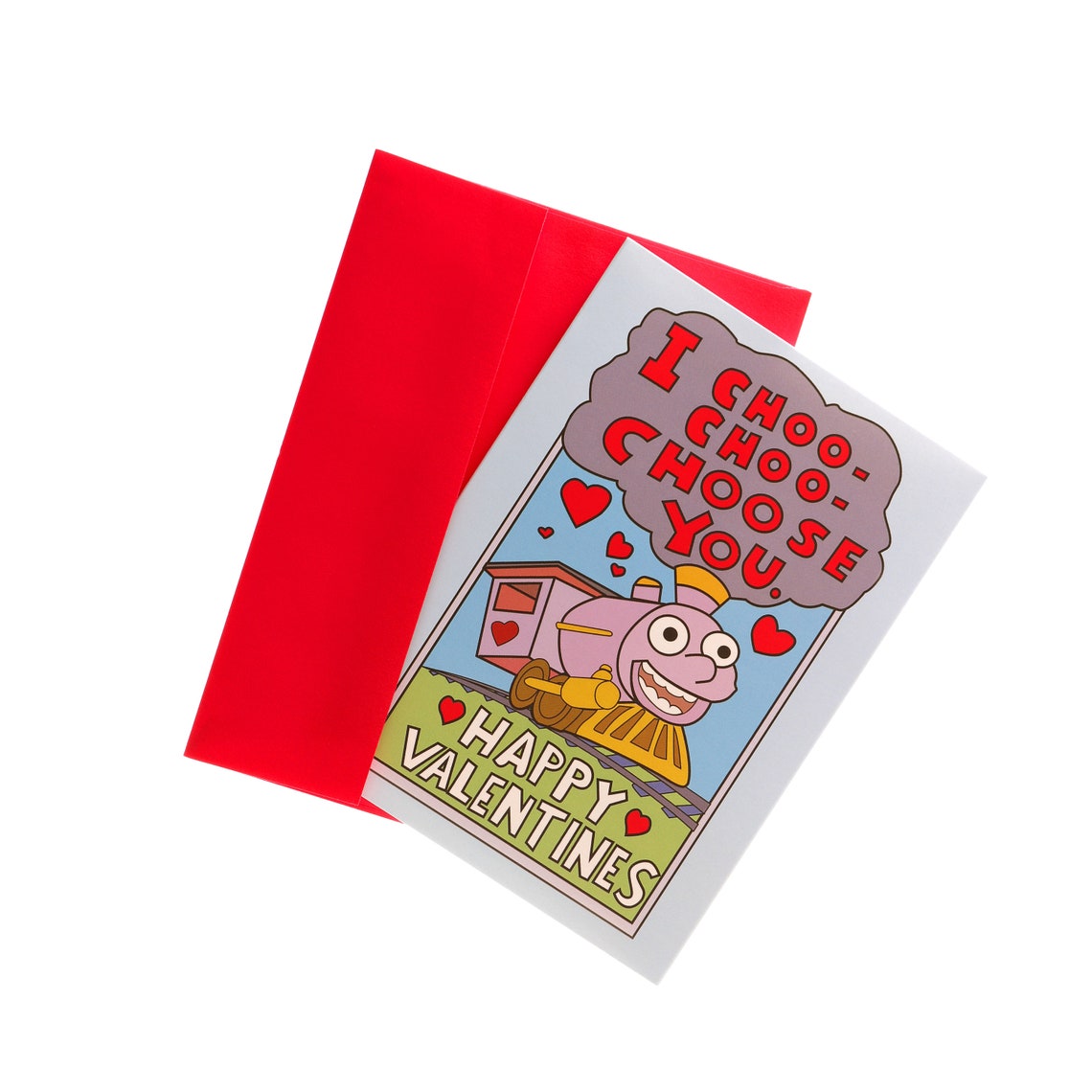 Choo Choo Choose Me Valentines Card - Etsy