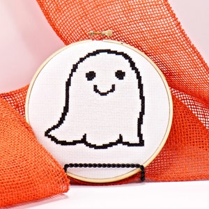 Halloween Ghost Cross Stitch Pattern, DIY Instant Download, Casper the ...