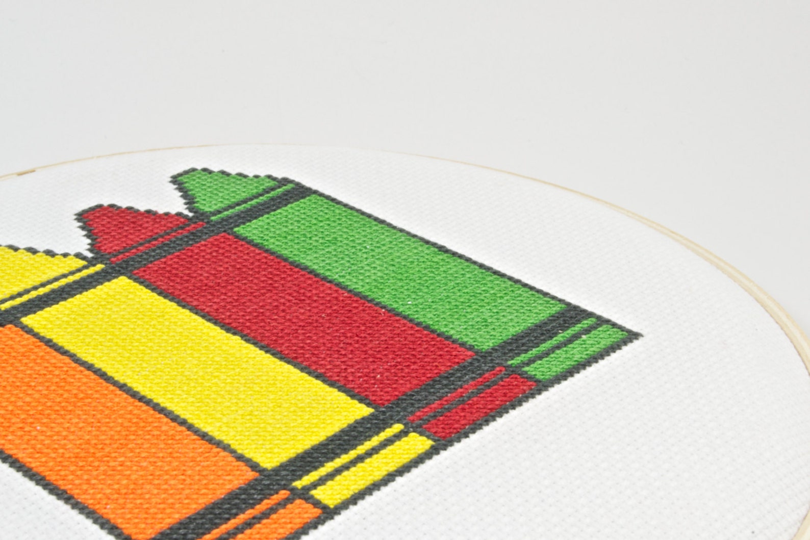 Elementary Crayon Set Cross Stitch Pattern, Classroom School Decor ...