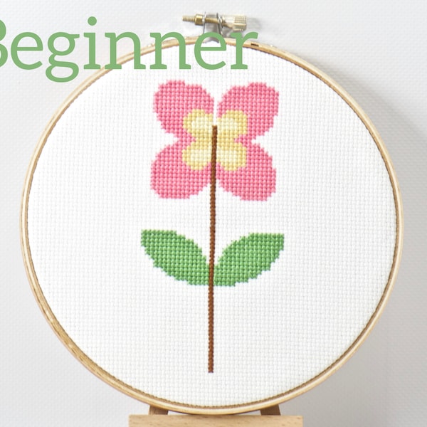 Single Flower Counted Cross Stitch Pattern - Etsy