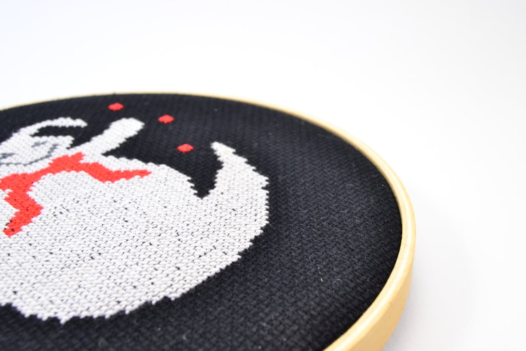 Casper the Ghost Cross Stitch Pattern: Beginner Halloween Craft (PDF ...
