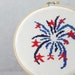 Starburst Cross Stitch Pattern Fourth of July Fireworks DIY - Etsy