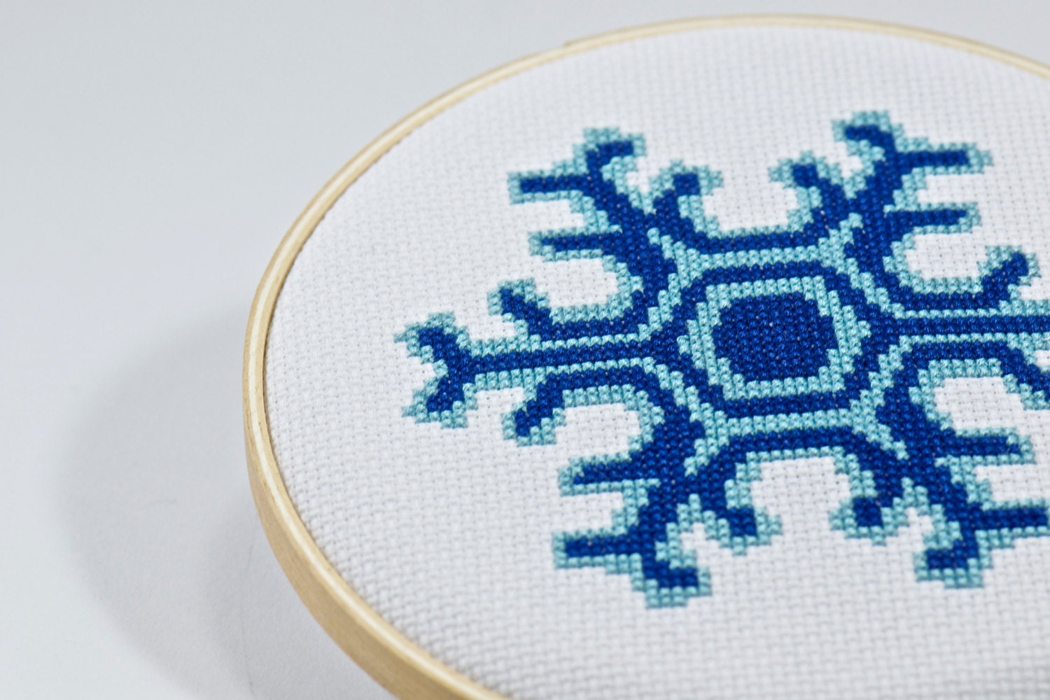 January Snowflake Cross Stitch Pattern DIY Winter Craft Easy | Etsy
