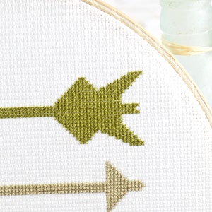 Arrows Cross Stitch Pattern, Inspirational Wall Art, Motivational Decor, PDF Instant Download ...