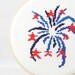 Starburst Cross Stitch Pattern Fourth of July Fireworks DIY - Etsy