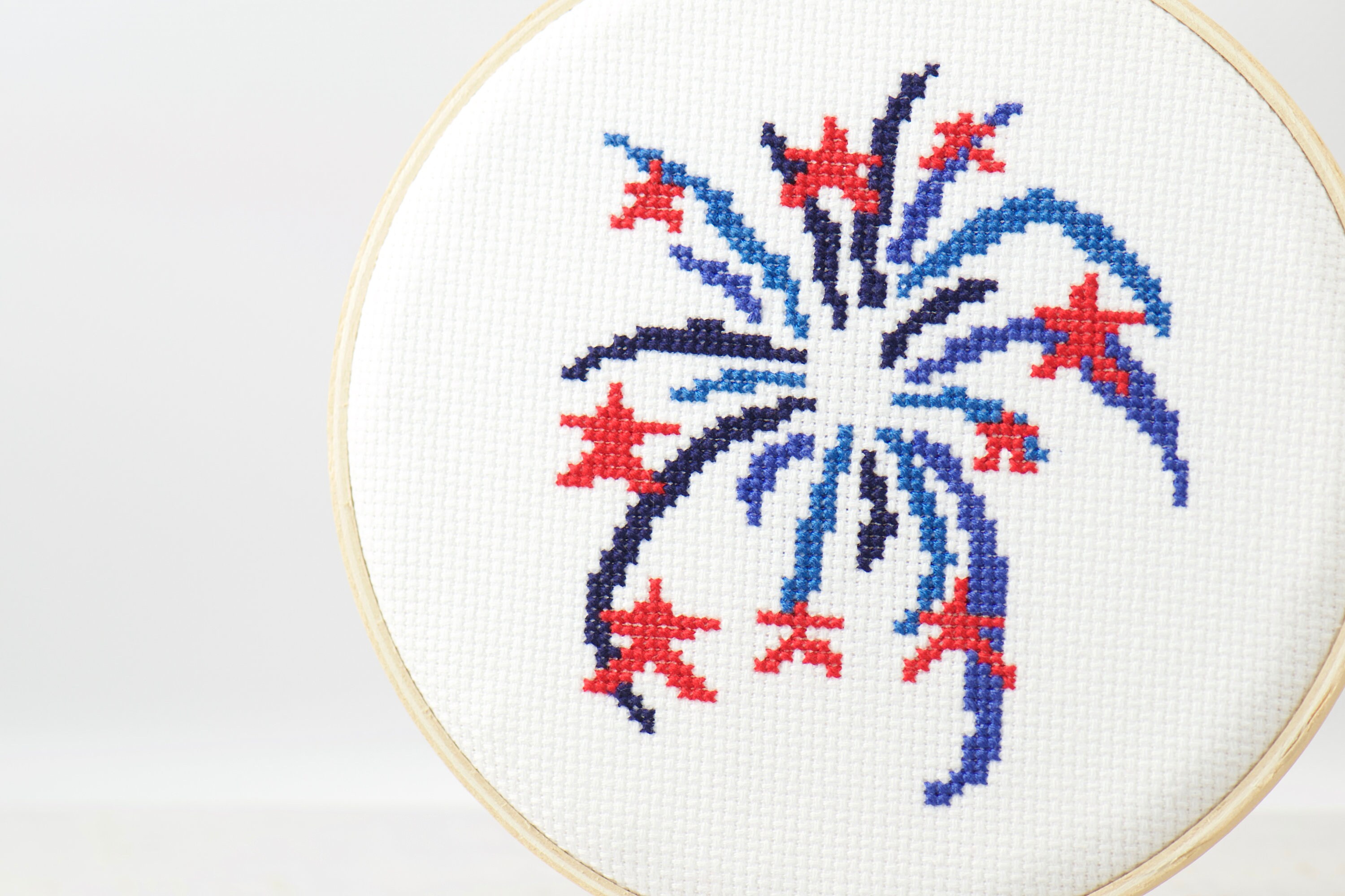 Red White and Blue 4th of July Cross Stitch Pattern PDF | Etsy